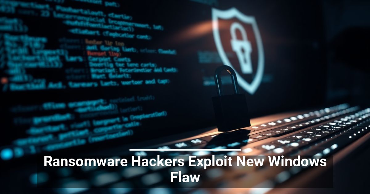 Ransomware Hackers Exploit New Windows Flaw | Jump Start Technology